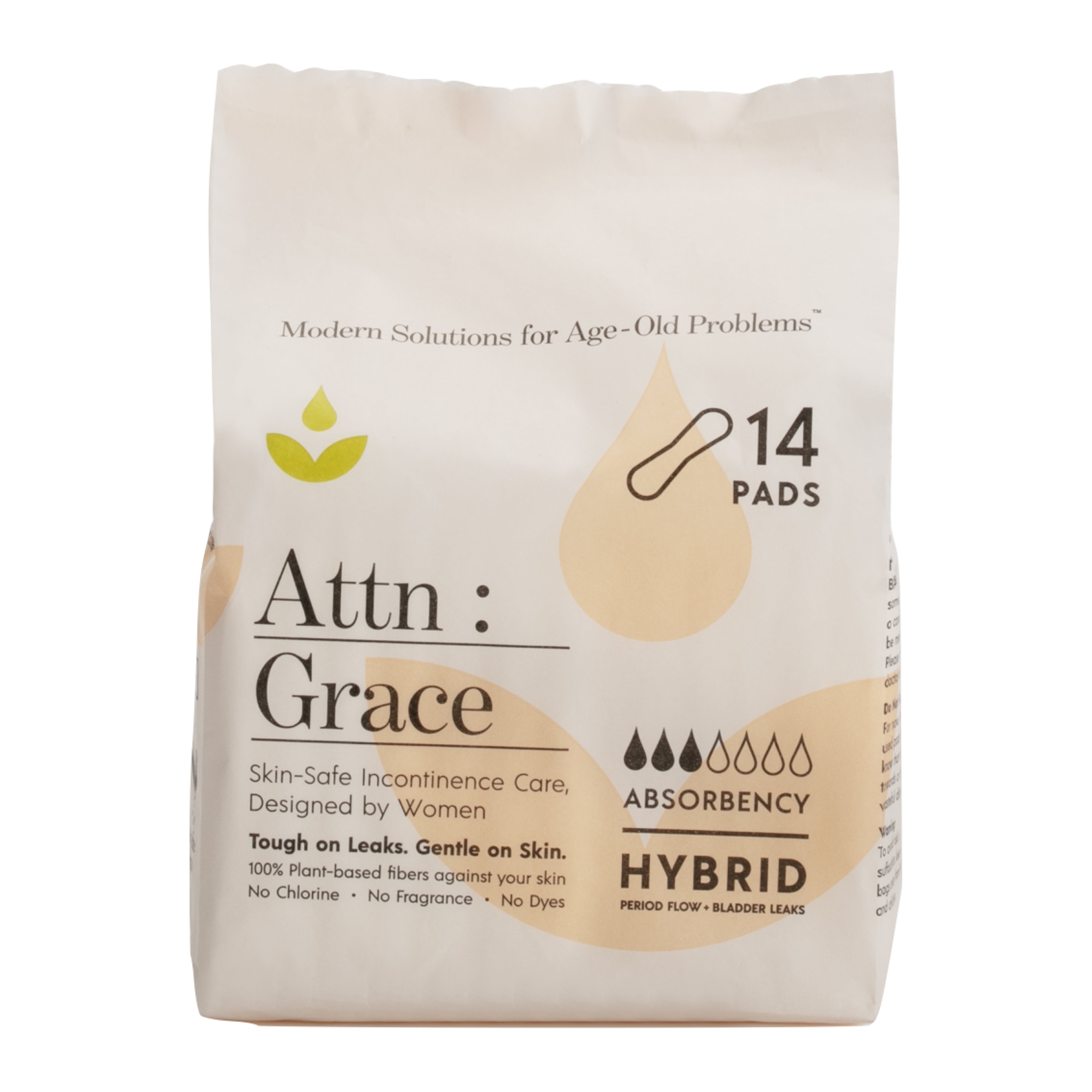 Attn: Grace Light Hybrid Pads for Incontinence, Bladder Leaks and ...