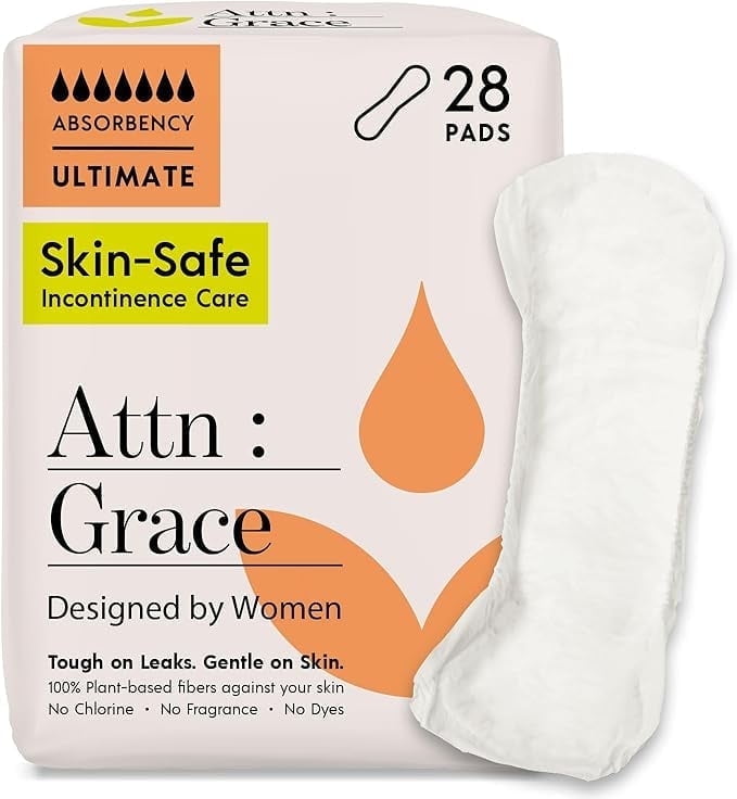 Attn: Grace Ultimate Incontinence Pads for Women, 28-Pack - High ...