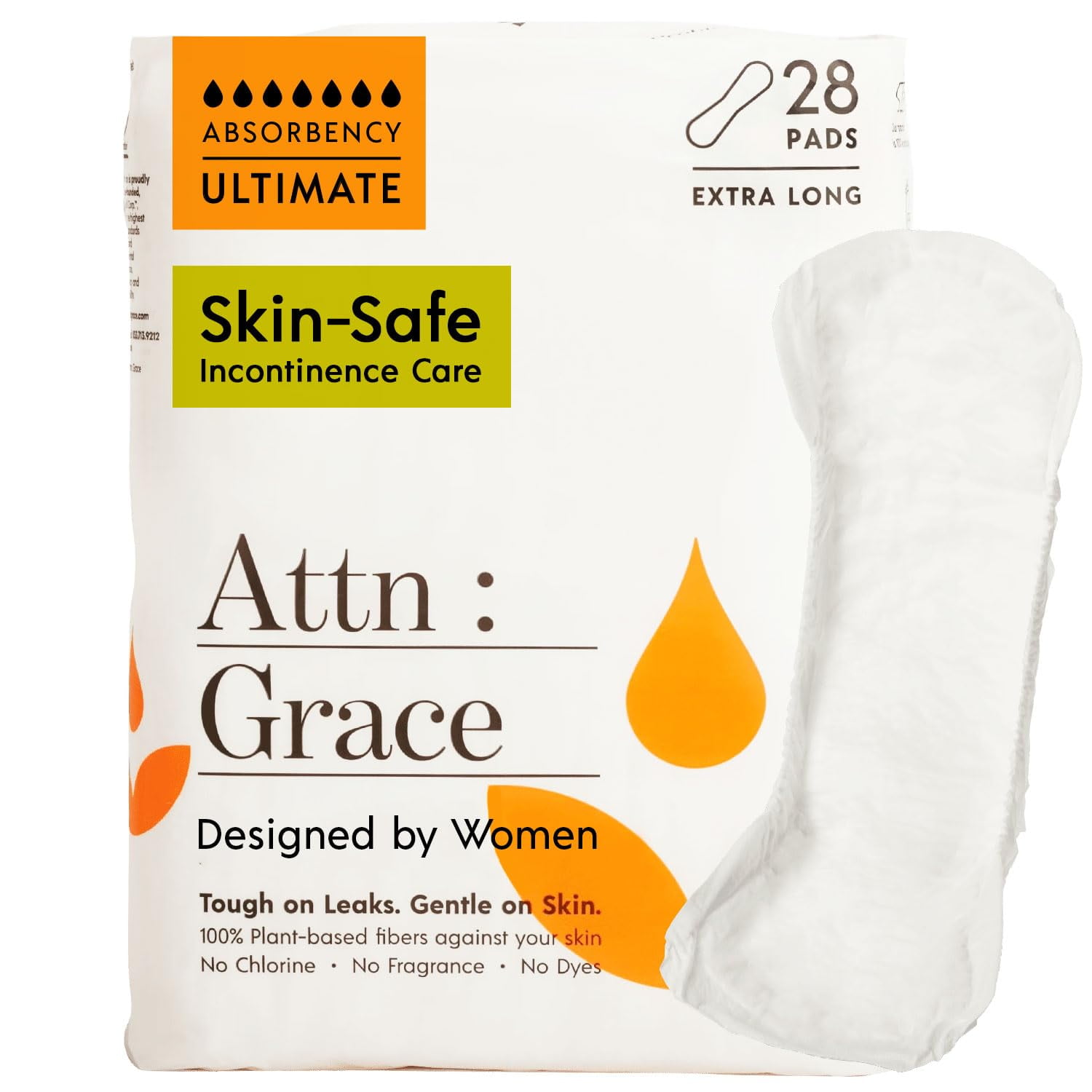 Attn: Grace Ultimate Incontinence Pads for Women, 28-Pack - High ...