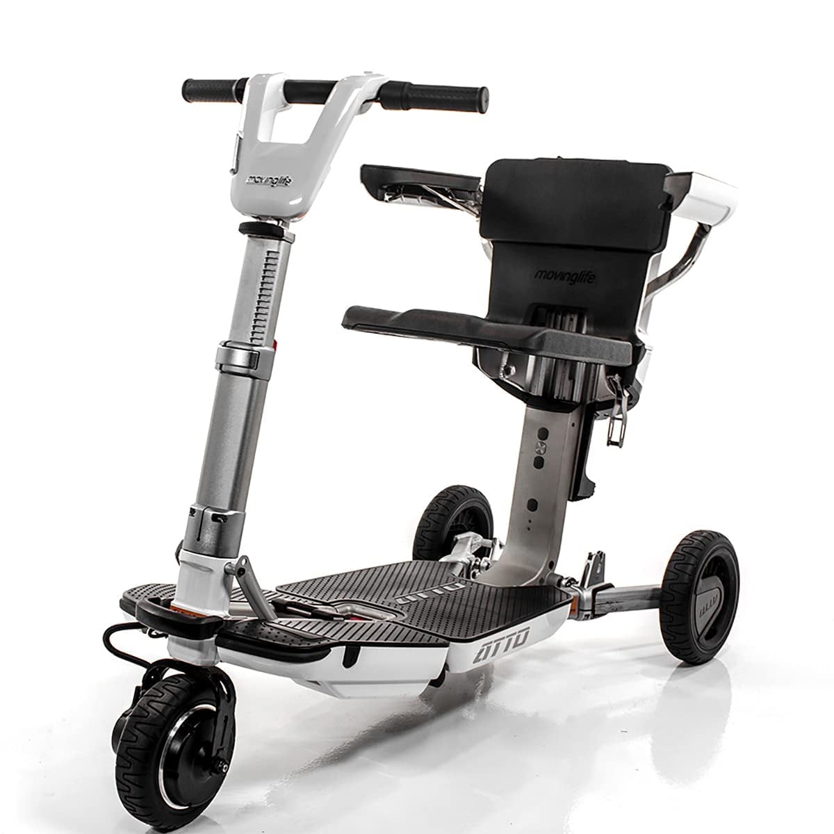 Moving Life ATTO Folding Mobility Scooter, 3 Wheels, Armrests, Free ...