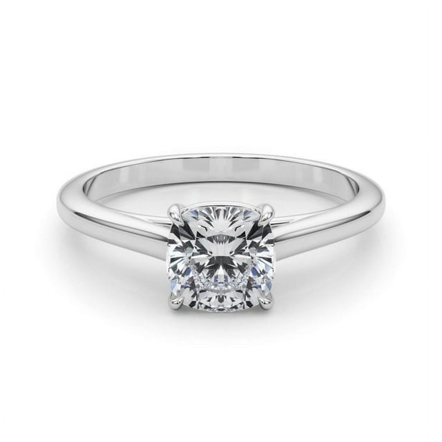 Atto Jewel 14K White Gold Over Rings - 2.1 Ct VVS1 Cushion Cut Diamond ...
