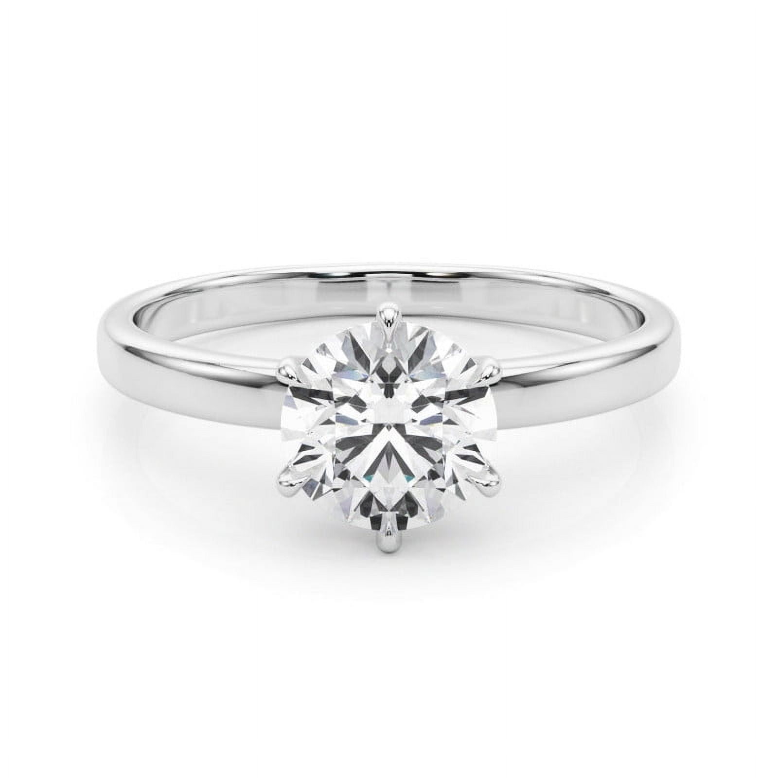Atto Jewel 14K White Gold Over Rings for Her - 2.2 Ct Round Cut Diamond ...