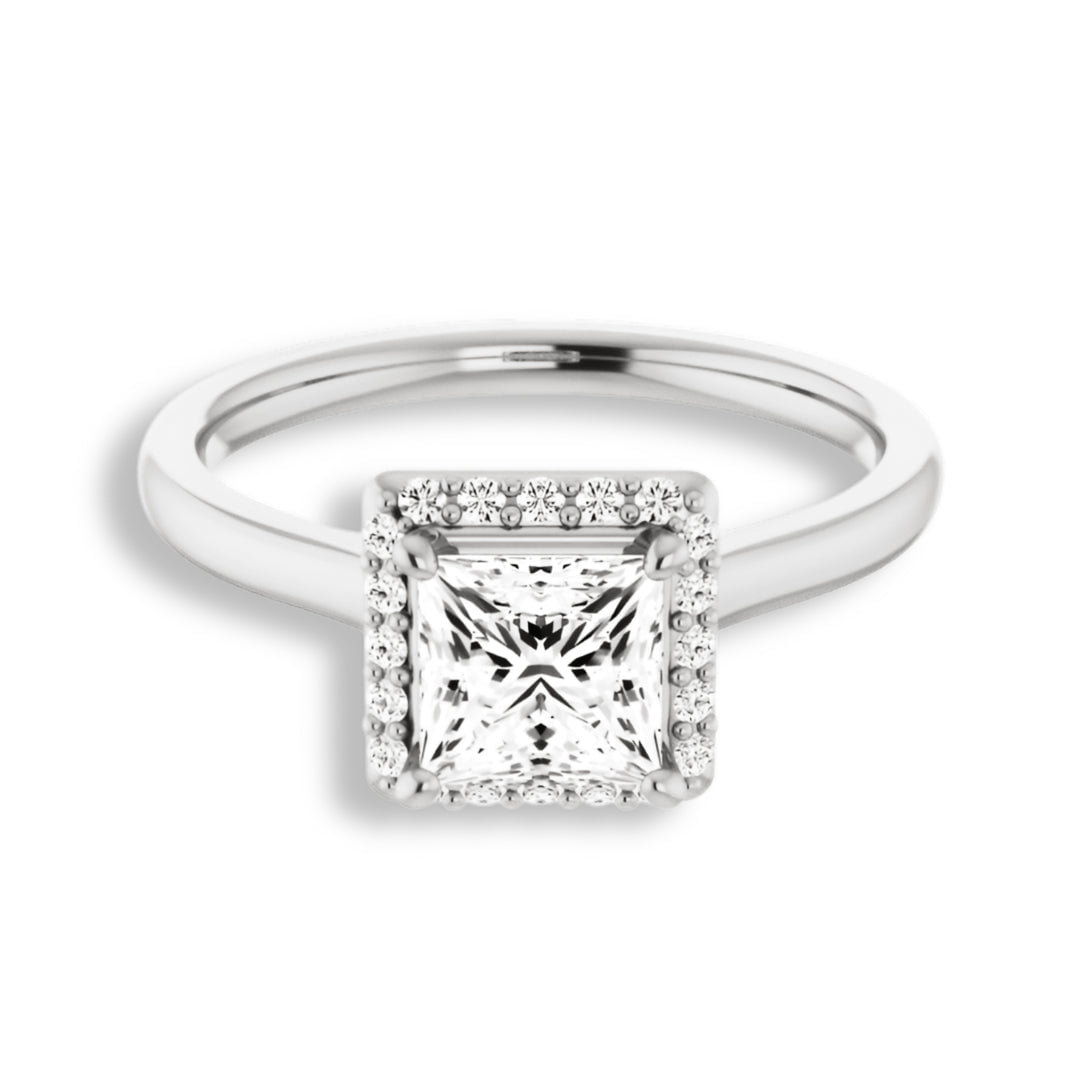 Atto Jewel Princess Cut Excellent 2 Ct Diamond Ring for Women's - 14K ...
