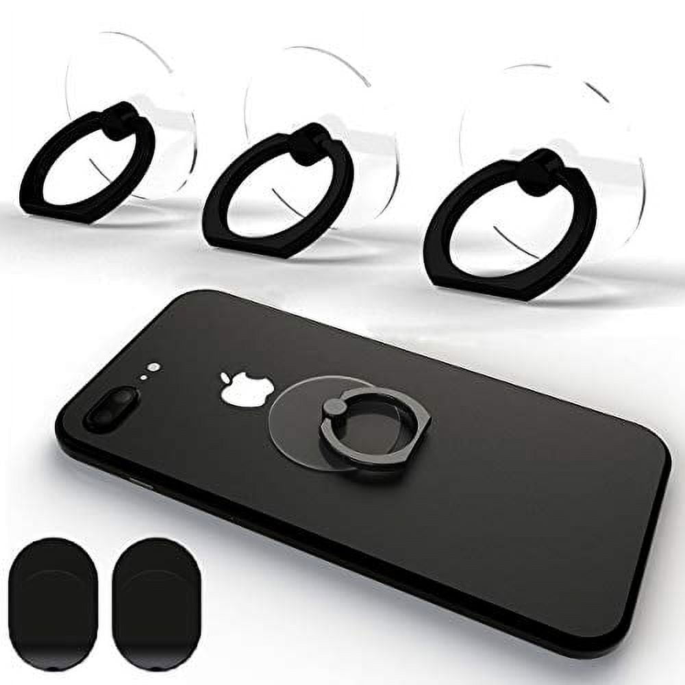 Attom Tech Transparent Phone Ring Holder Grip 360 Degree Free Rotation ...