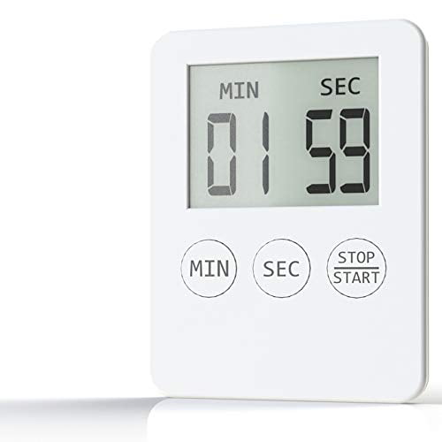Attom Tech Ultra Slim Kitchen Timer, Thin Small Digital Mini Cooking ...