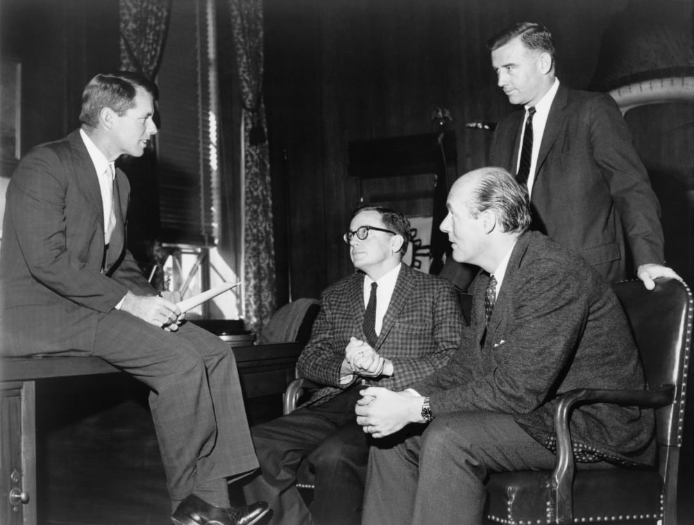 Attorney General Robert Kennedy With His Civil Rights Staff. L To R ...