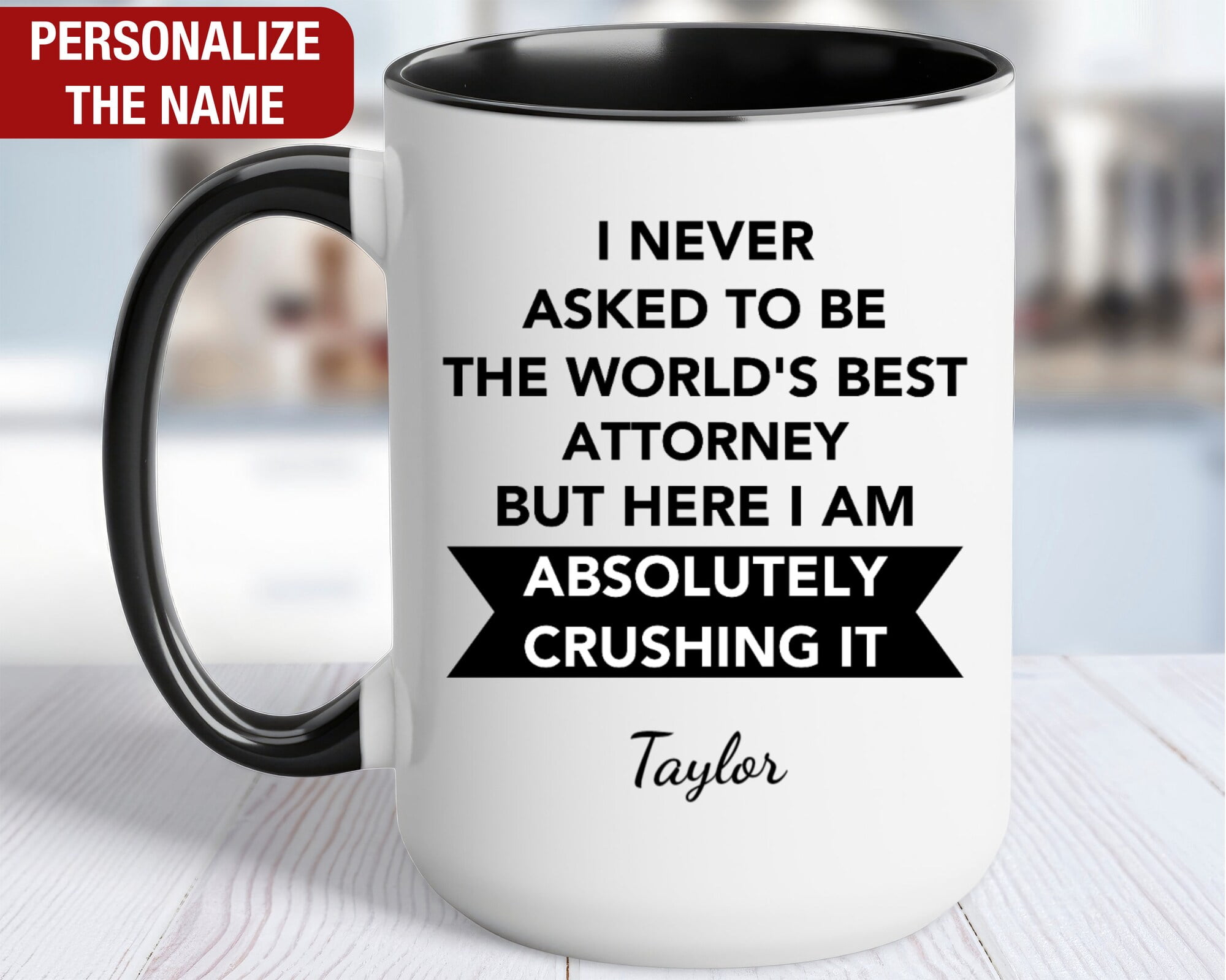 Attorney Personalized Mug Worldamp39s Best Attorney Mug Funny Attorney ...