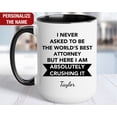 Attorney Personalized Mug Worldamp39s Best Attorney Mug Funny Attorney ...
