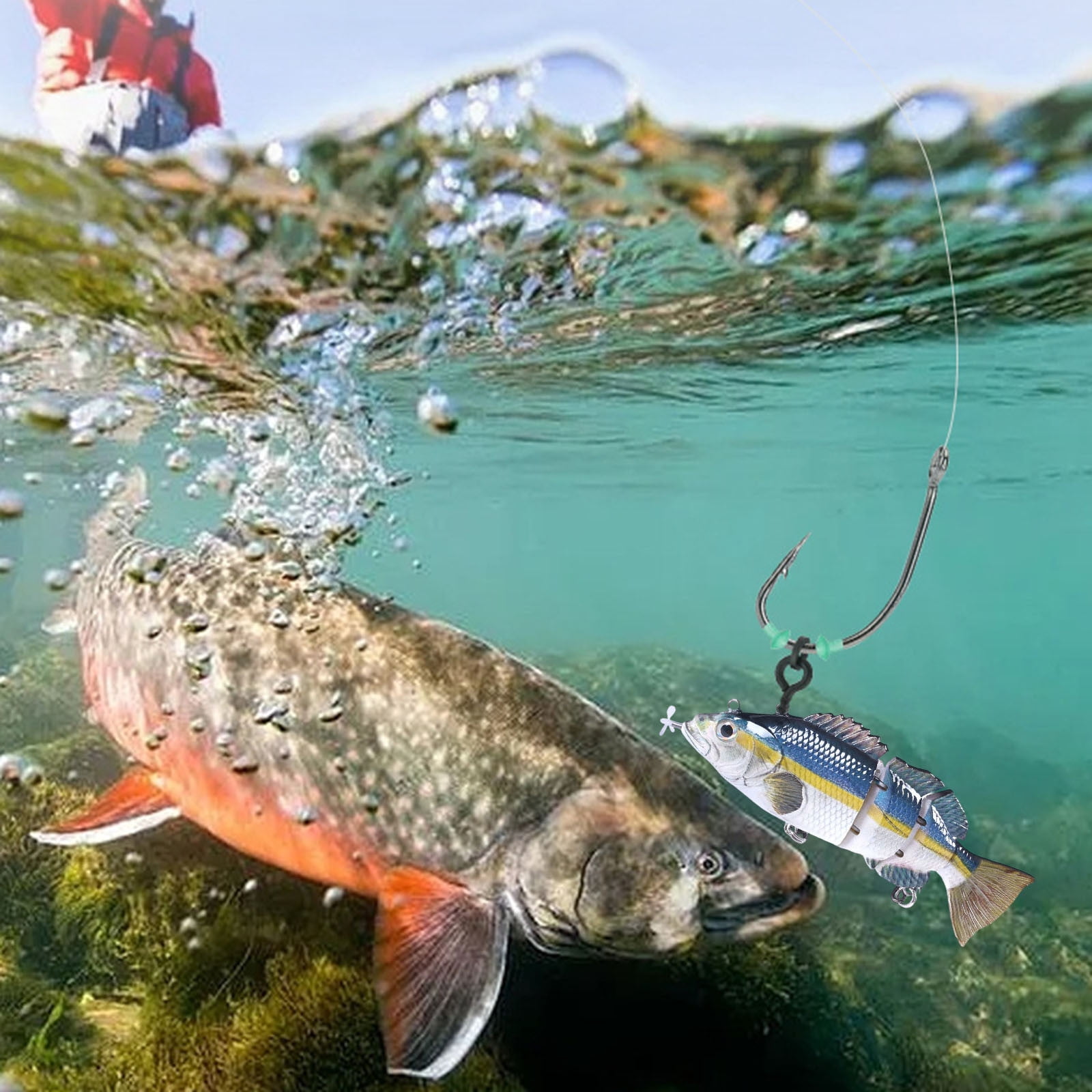 & Attractants Swimming Fishing Robotic Upgraded Hard Freshwater ...