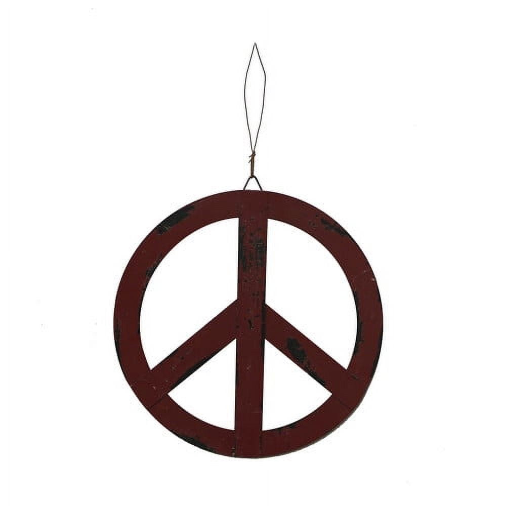 Attraction Design Home Treasured Peace Sign Wall Decor 16''x16 ...