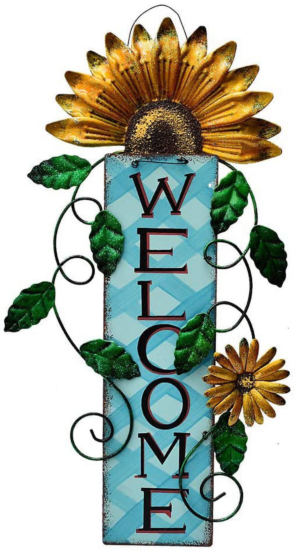 Attraction Design Welcome Sign for Front Door Decor Hanging Sign, Metal ...