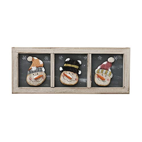 Attraction Design Wood Snowman Wall Decor Hanging Christmas Sign ...
