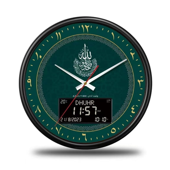 Attractive 13 Inch Round Wall Clock Retro Roman Numerals With Multiple ...