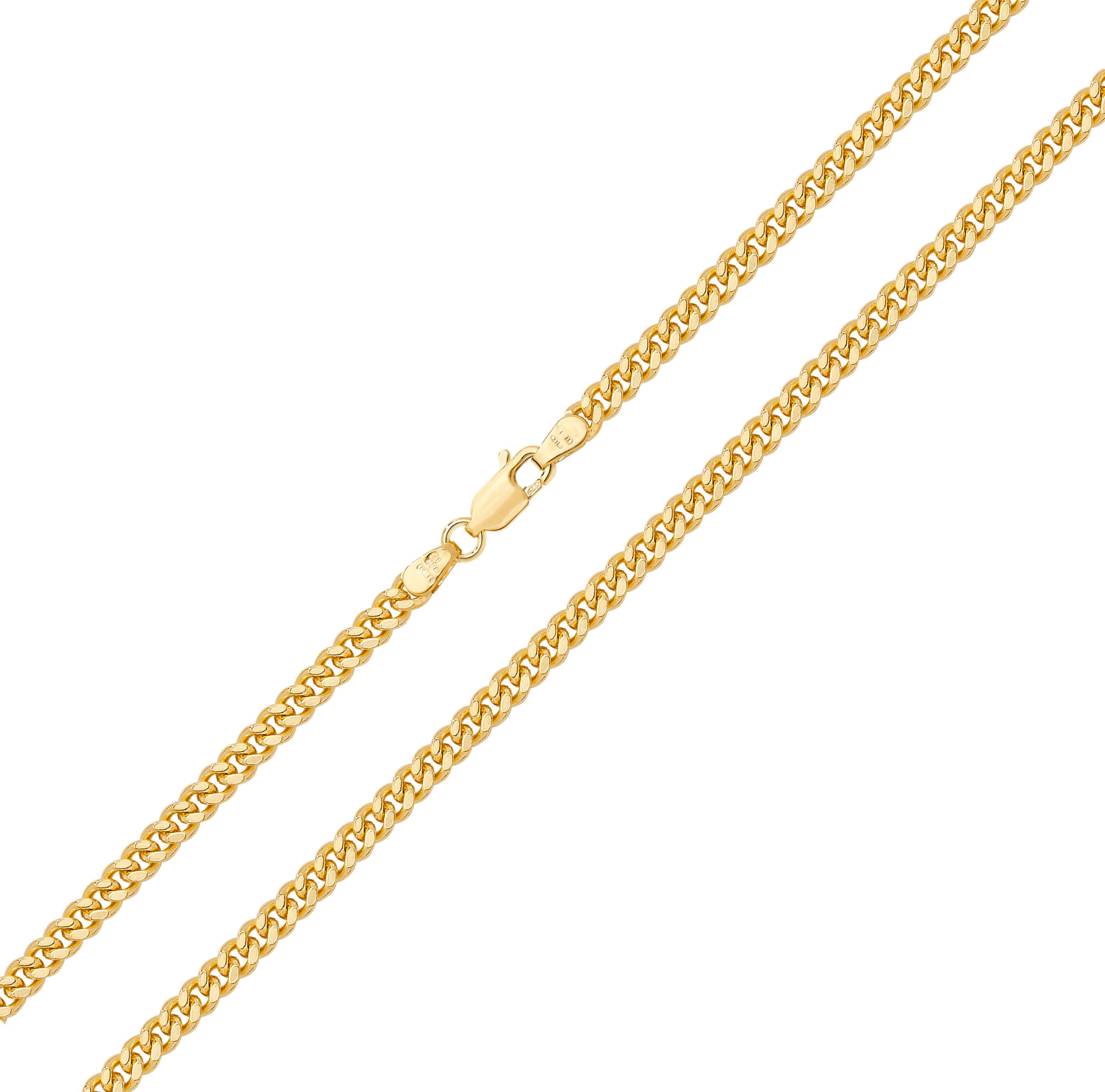 Attractive 9k Gold Women Curb Chain - 26 inch*3mm - Walmart.com