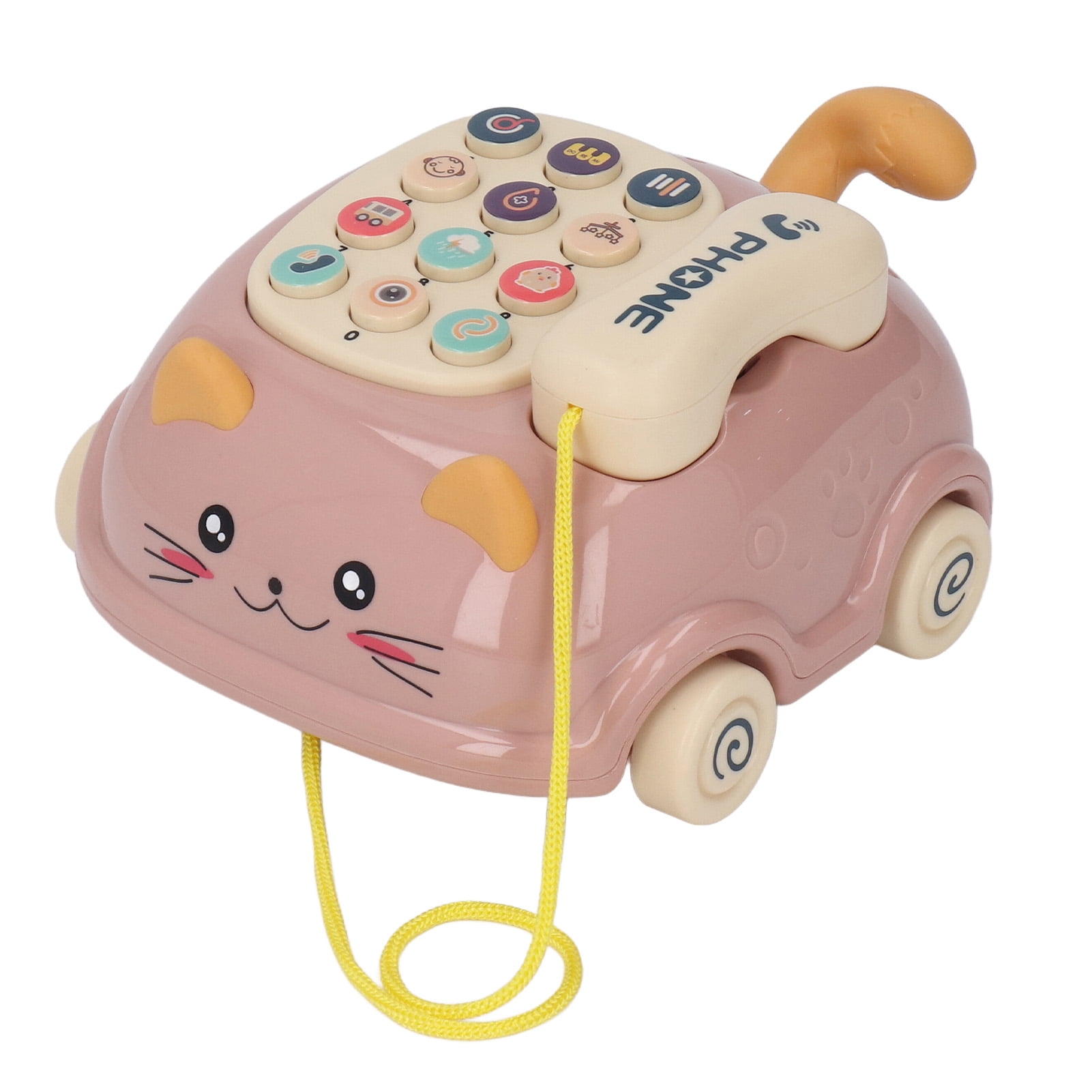 Attractive Cat Shape Baby Telephone Pull Toy with Multiple Chinese and ...