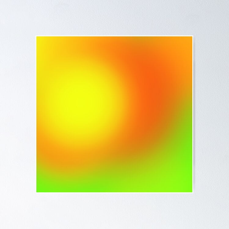 Attractive Color Fading Gradient Palette Blended Tone Mix UNFRAMED ...
