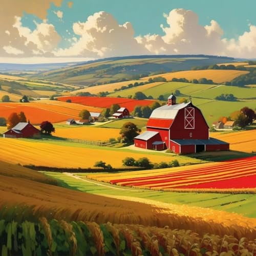 Attractive Jigsaw Farm Life Puzzle Pieces Wooden Puzzle Stress Relief ...