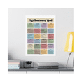 Attributes Of God Poster Christian Bible Study Tool Resource Scripture ...