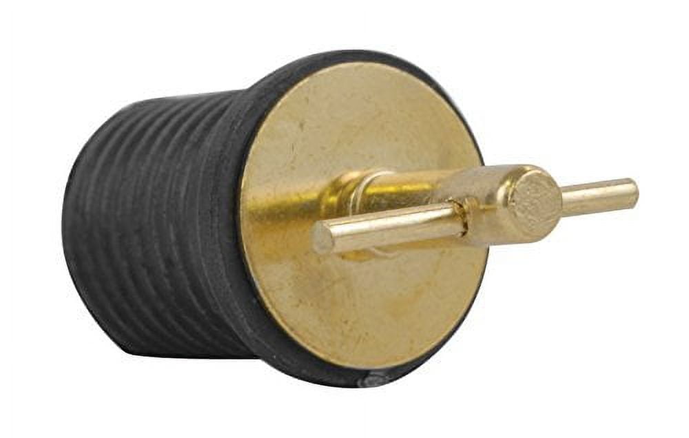 Attwood 11592-3 Brass Plated T-Handle 1-inch Drain Plug - Walmart.com