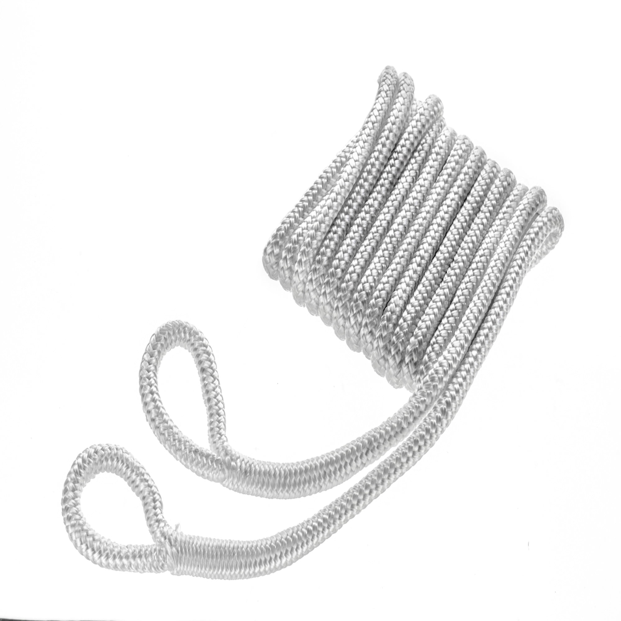 Attwood 11843-7 Double Braided Fender Lines — Braided Nylon, Spliced ...