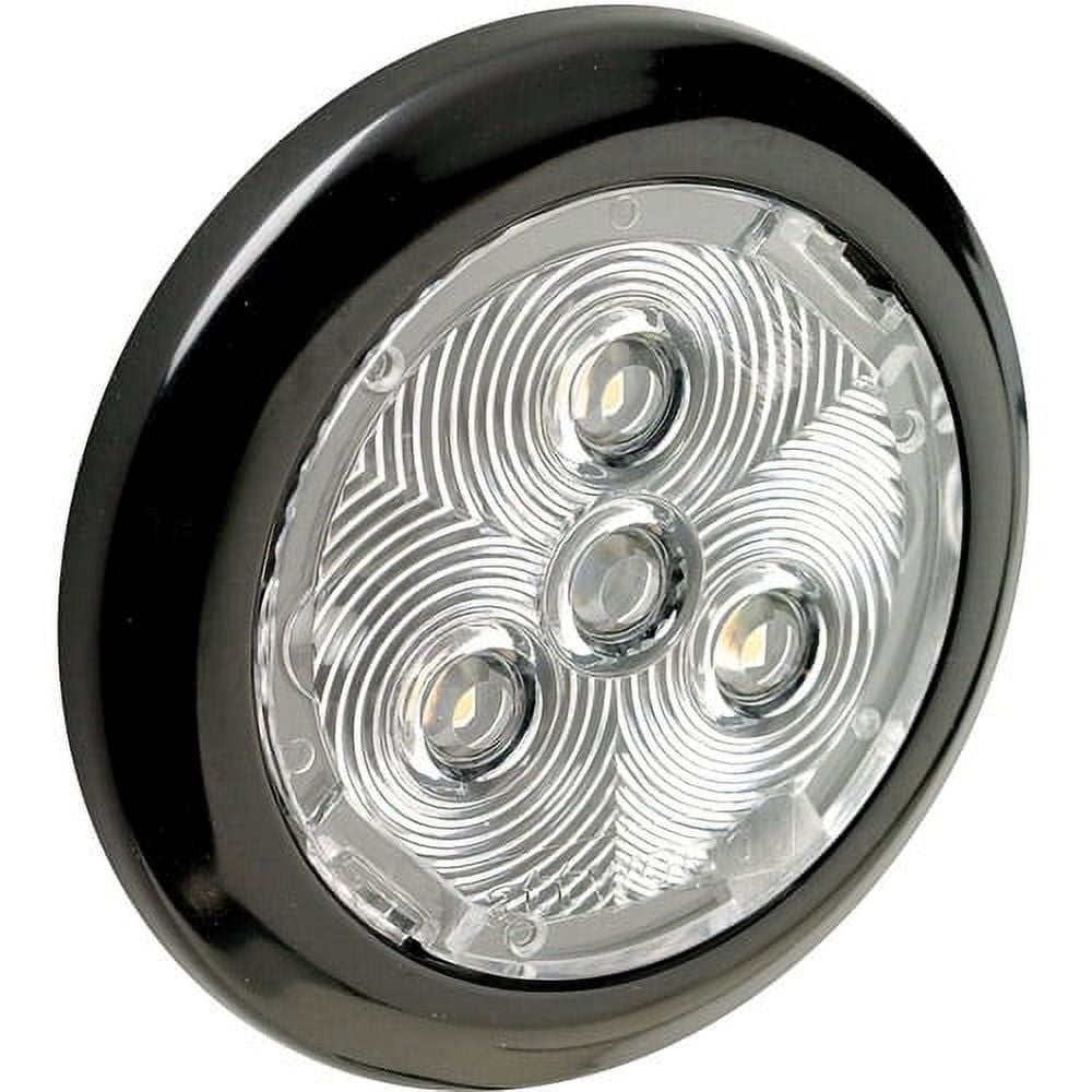 Attwood 2.75" Round LED White Plastic Interior/Exterior Light, White ...