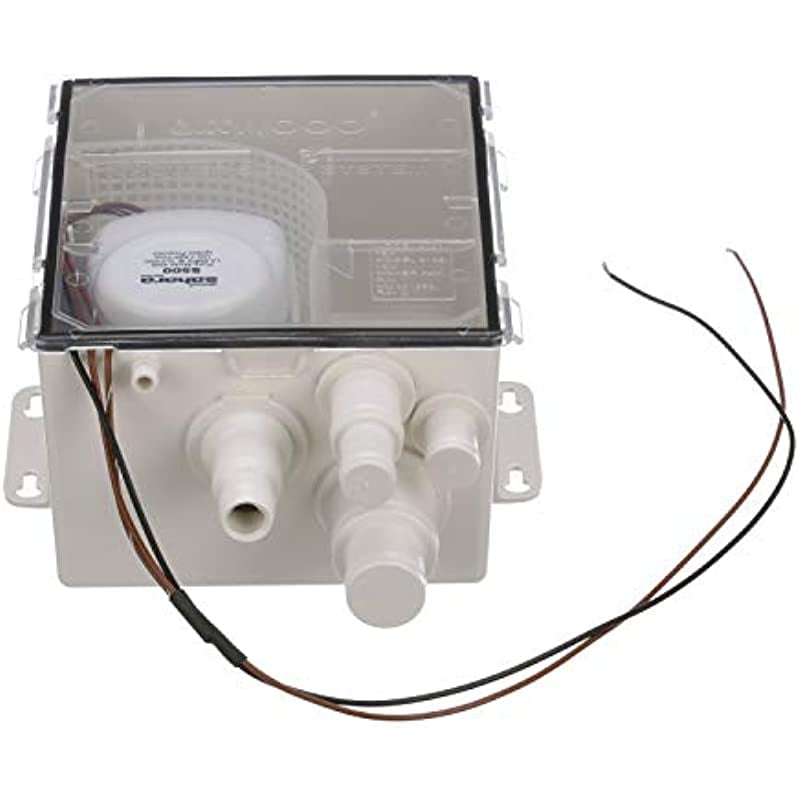 Attwood 4141-4 Shower Sump Pump System, 500 GPH Model, 12-Volt, 22-Inch ...