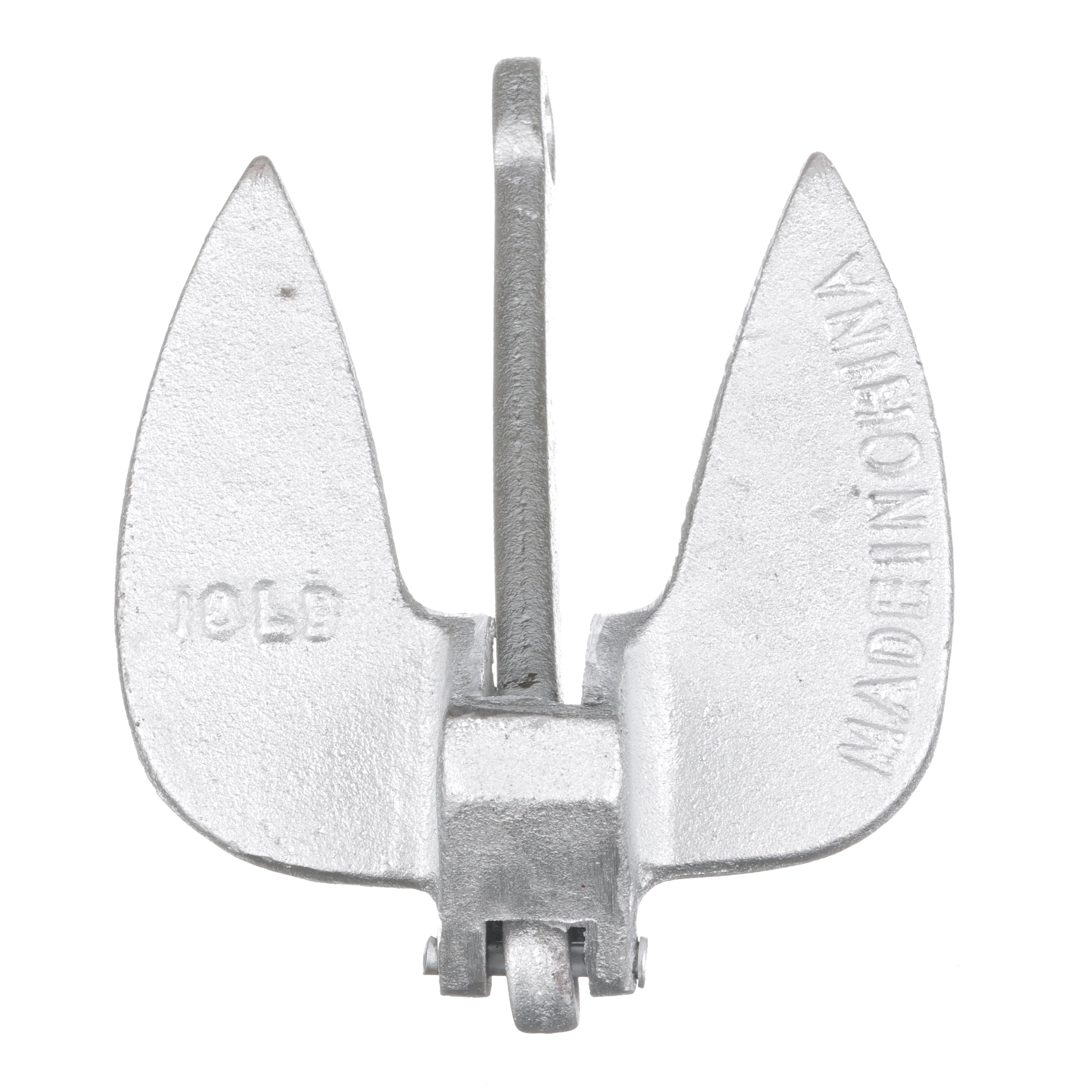 Attwood 9935-1 Cast Iron Navy Anchor - 20 Pound - Aluminum Plated ...