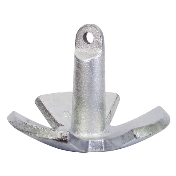Attwood 9948-1 Aluminum- Painted 15 Lb River Anchor - Walmart.com
