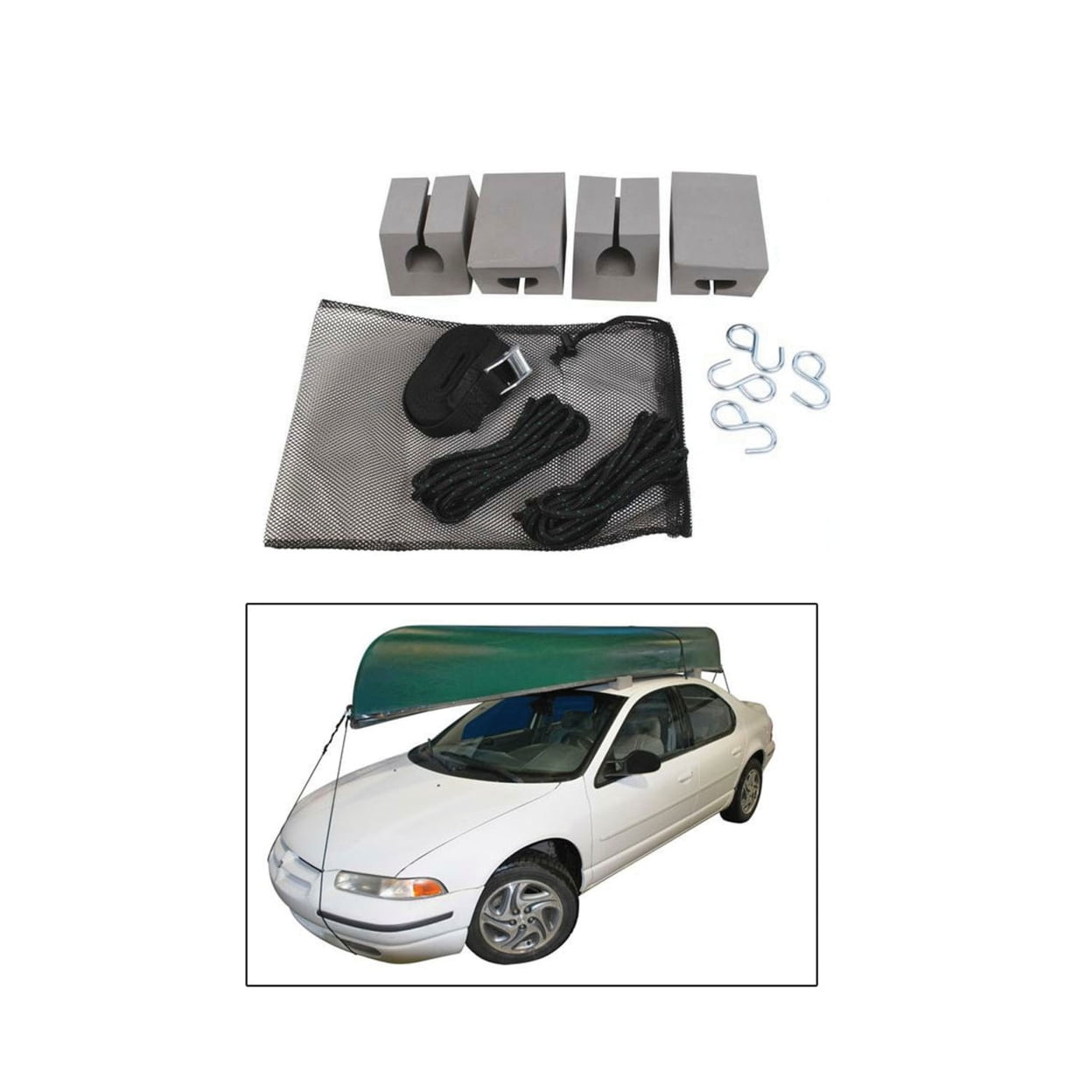 Attwood Canoe Car-Top Carrier Kit - Walmart.com