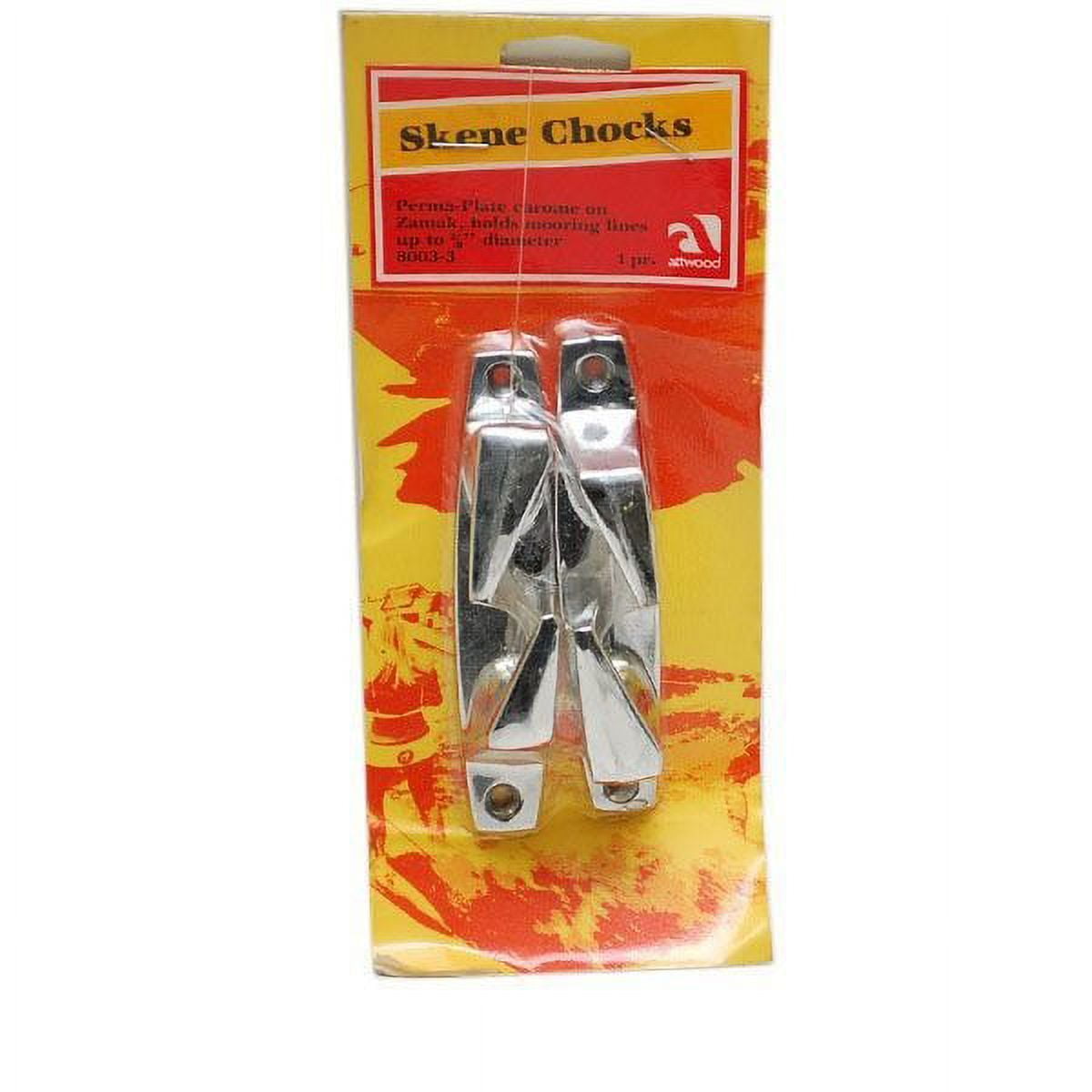 Attwood Chrome Plated Boat Skene Chocks (Pair) - Walmart.com