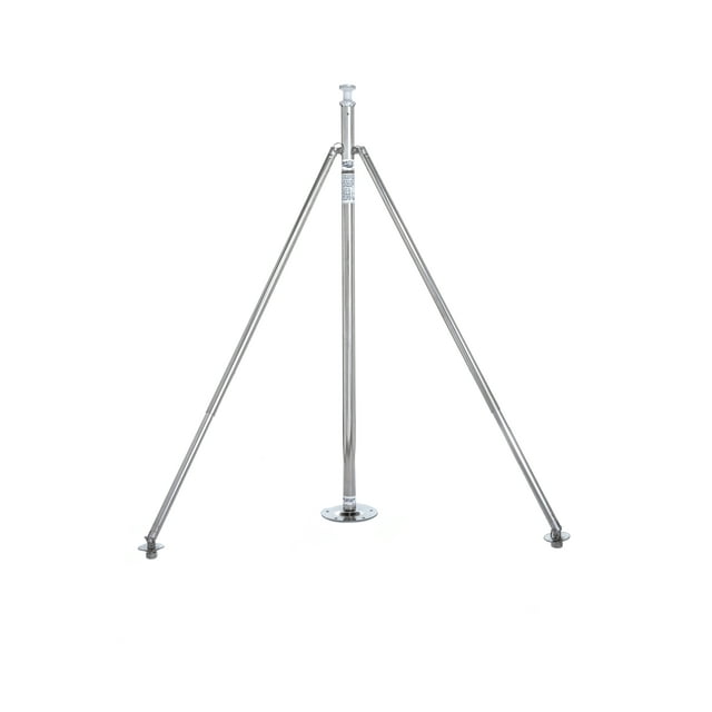 Attwood Fixed Height Stainless Steel Ski Pylon 45", Post Diameter 1-1/2 ...