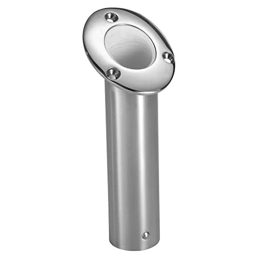 Attwood Flush Mount Close-End Rod Holder, Stainless Steel, 0-Degree ...