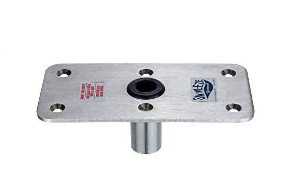 Attwood Lock-N-Pin Base Plate, 7" x 7" - Walmart.com