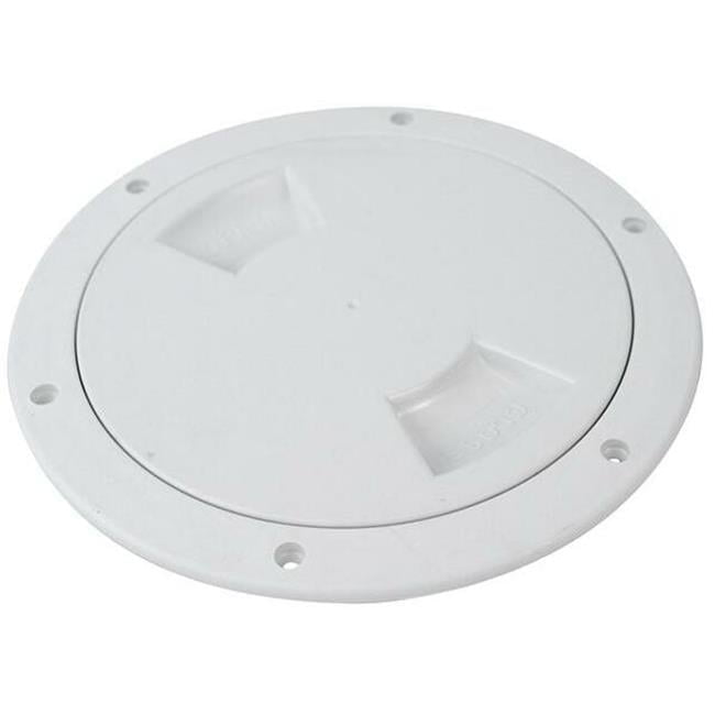 Attwood Mari 127901 4 ft. InspectionRound Deck Plate, White - Walmart.com