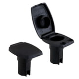 5" Black Attwood Marine Oval Base for Angled Pole 2-Pin - Walmart.com