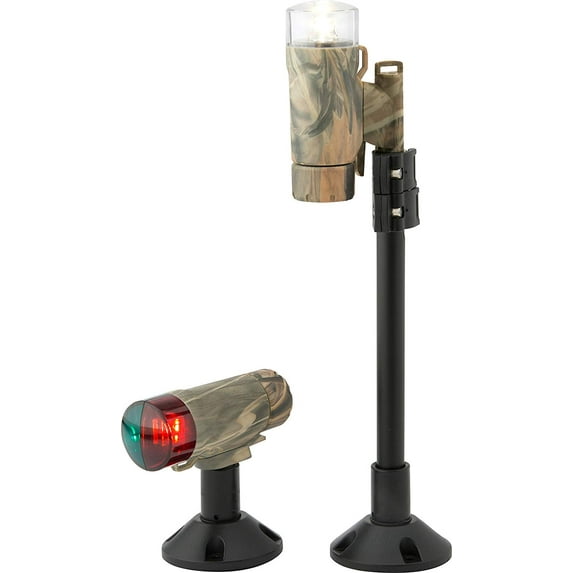 Attwood Screw-Down/Adhesive Pad Mount Portable LED Nav Light Kit With ...