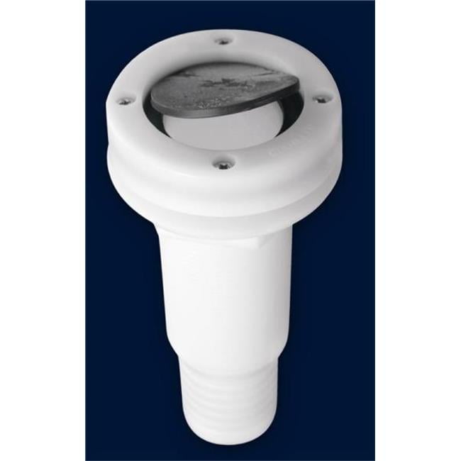 Attwood Thru Hull Scupper for Hose, White, 1-1/2" - Walmart.com
