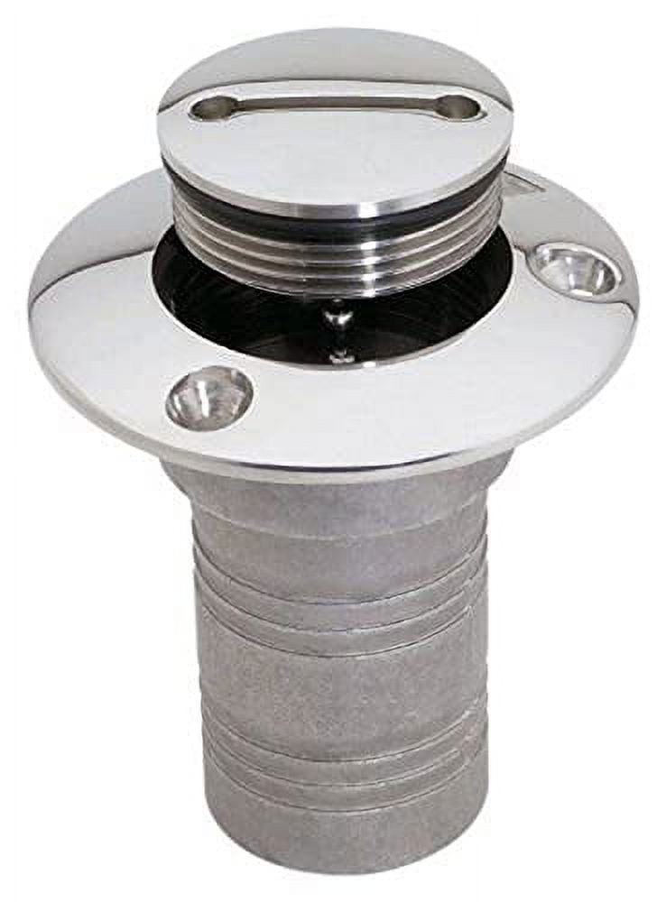 Attwood Waste Deck Fill for 1-1/2" Hose, Stainless Steel - Walmart.com