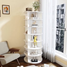 YODOLLA 8 Tier Rotating Shoe Rack with 4 Universal Casters, 360 ...