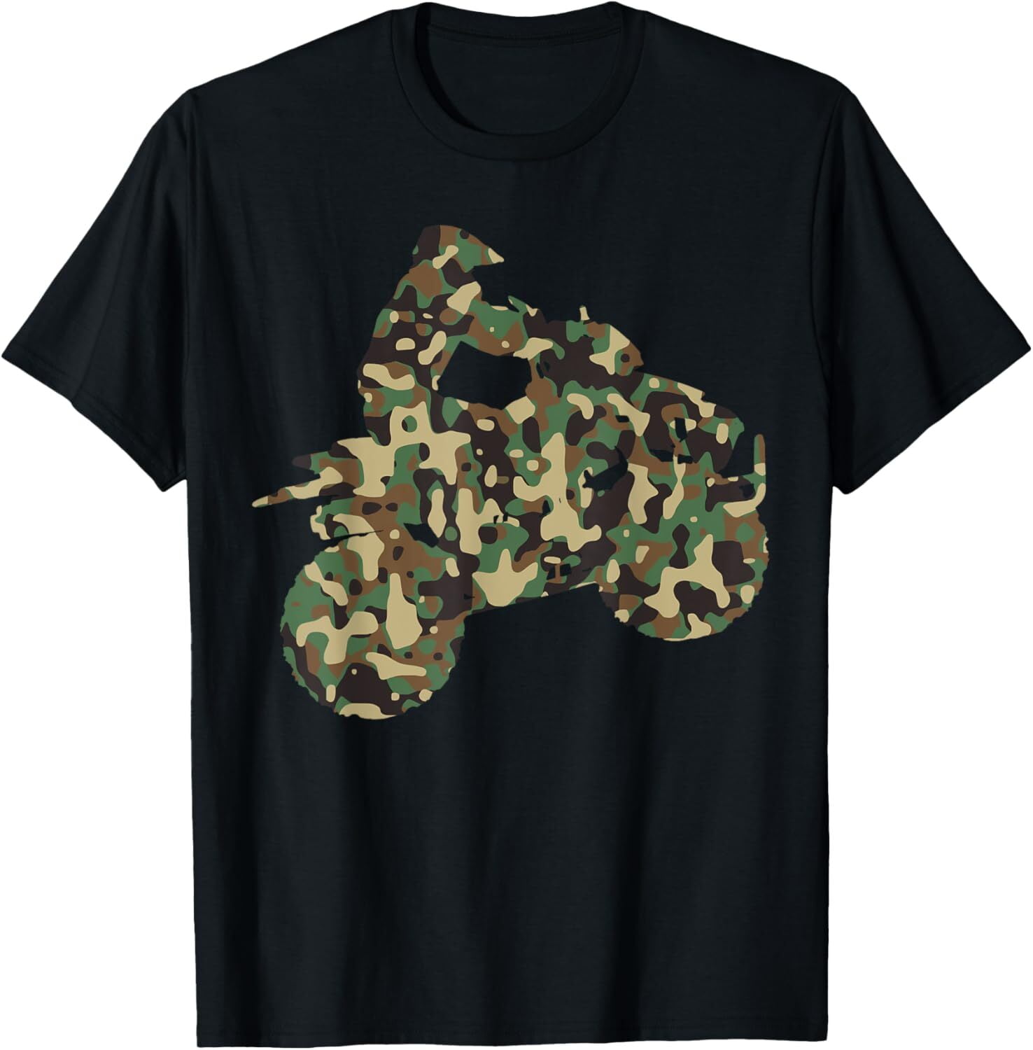 Atv 4 Wheeler Quad Bike Vintage Camouflage Men T-Shirt - Walmart.com