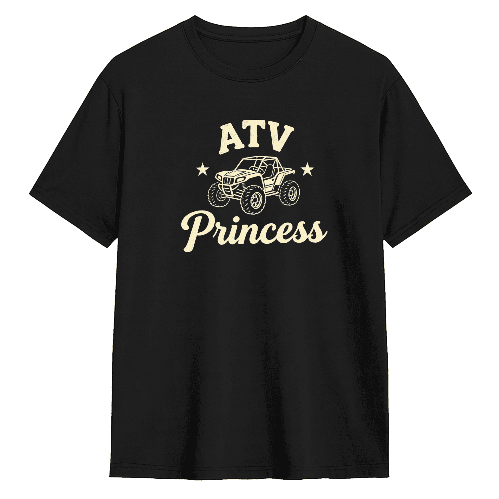 Atv Princess Two Rustic Star Retro Graphic Tee for Women, Amusing Road ...