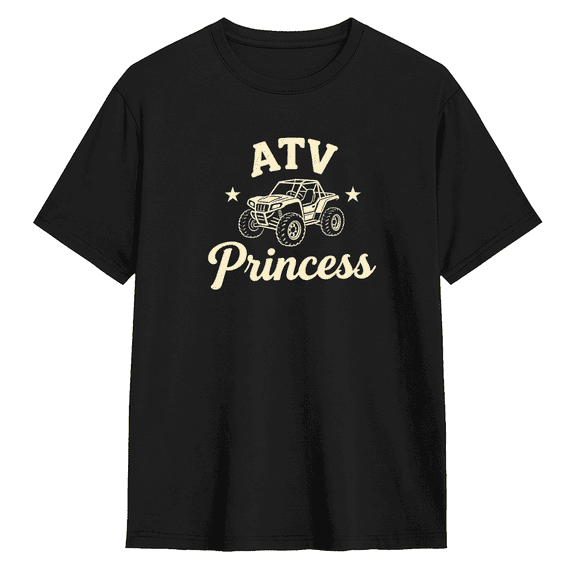 Atv Princess Two Rustic Star Retro Graphic Tee for Women, Amusing Road ...