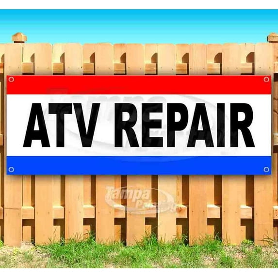 Atv Repair Banner 13 oz | Non-Fabric | Heavy-Duty Vinyl Single-Sided ...
