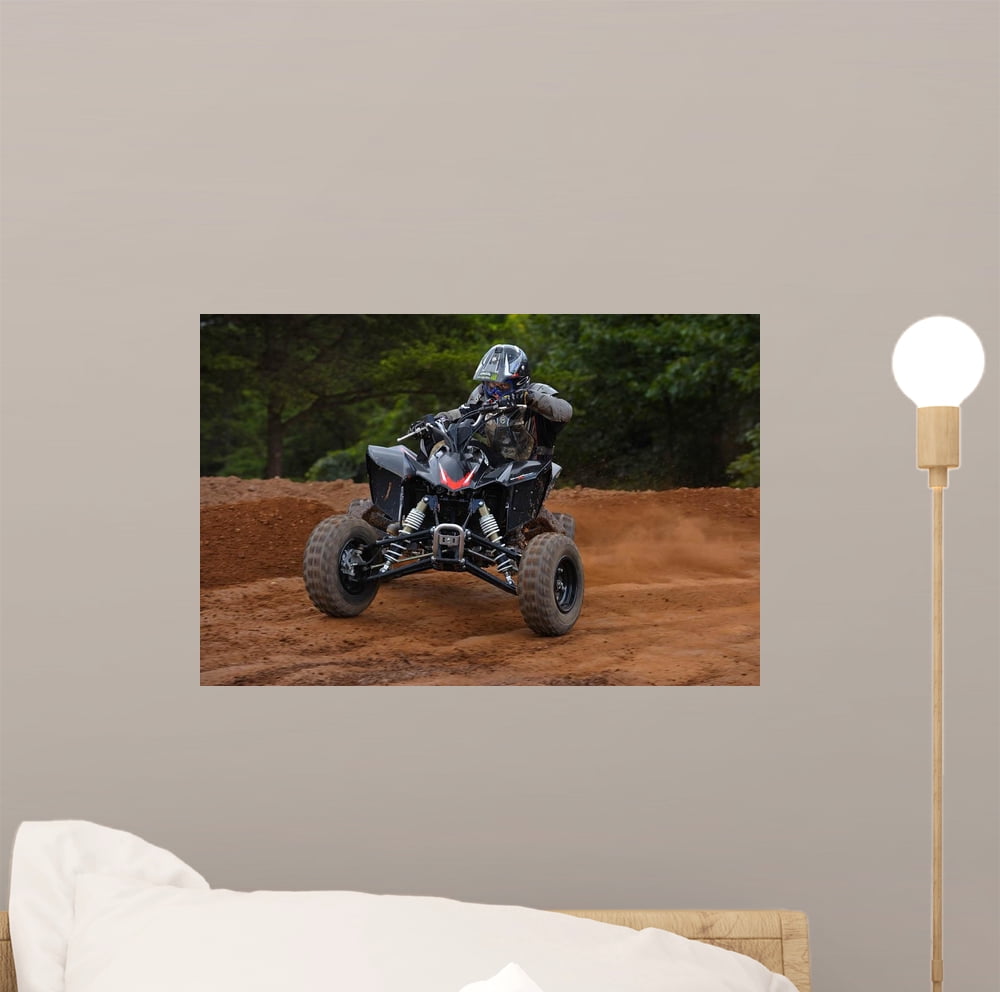 Atv Rider Having Blast Wall Mural Decal Sticker, Wallmonkeys Peel ...