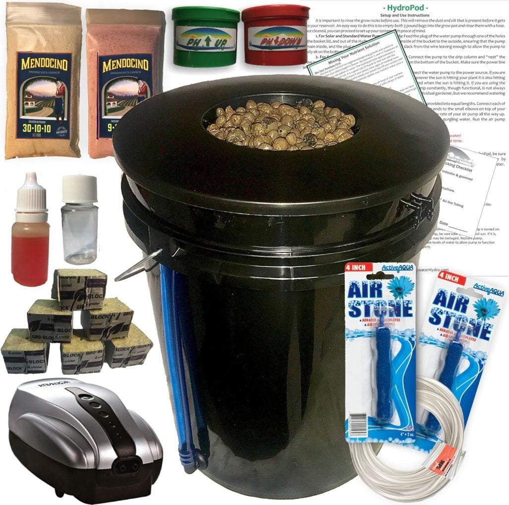 The Atwater HydroPod - DWC Deep Water Culture Garden System Kit - 5 ...
