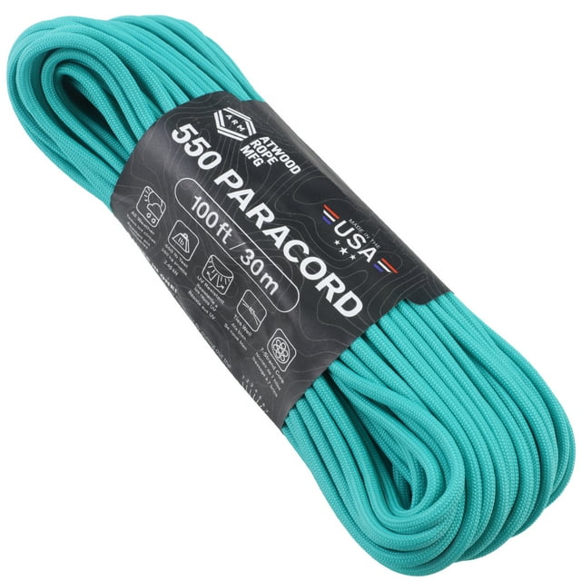 Atwood Rope MFG - 550 Paracord - Teal - Walmart.com