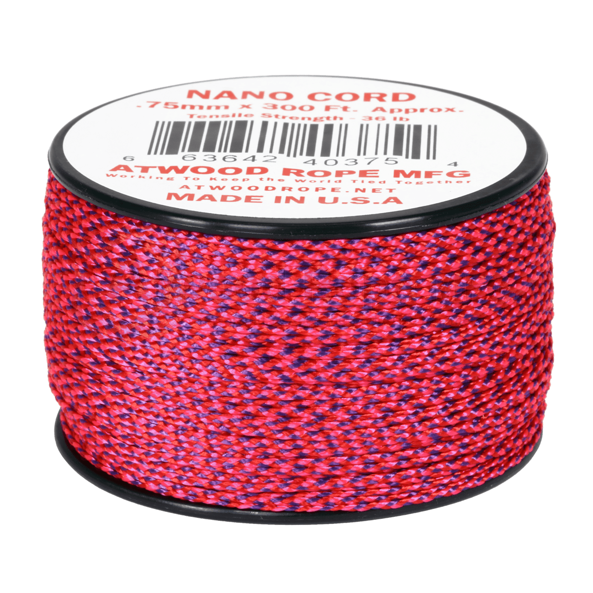 Atwood Rope MFG - .75mm Nano Cord - Candy Snake - 300ft - Walmart.com