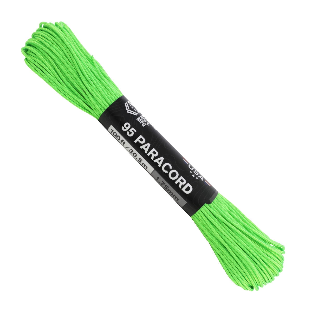 Atwood Rope MFG 95 Paracord - Sour Apple - 100ft - Walmart.com