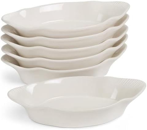 Au Gratin Baking Dishes, by , Mini Casserole Dish, Set of 6, for Banana ...