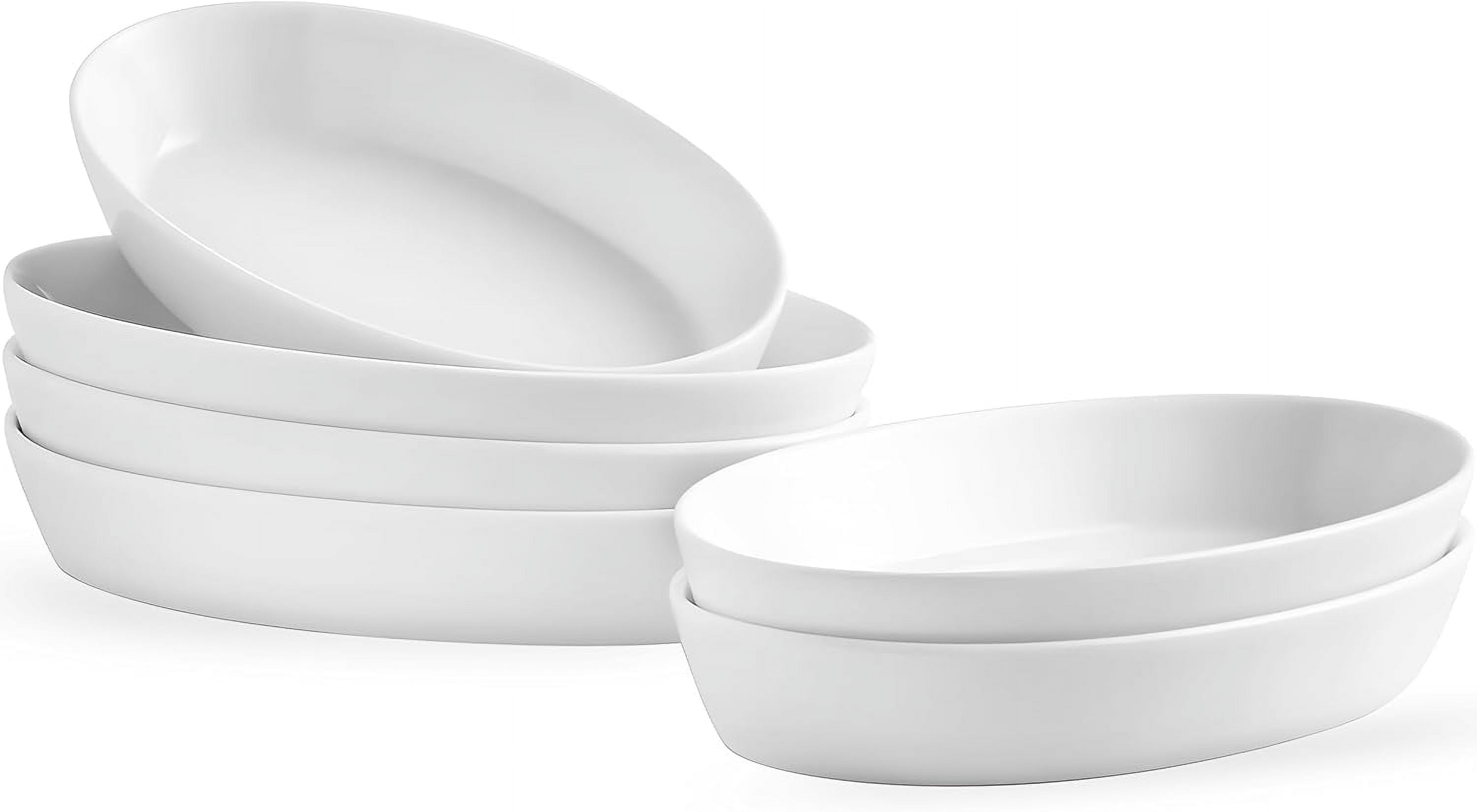 Au Gratin Baking Dishes for Oven Safe, Porcelain Mini Casserole Dish ...